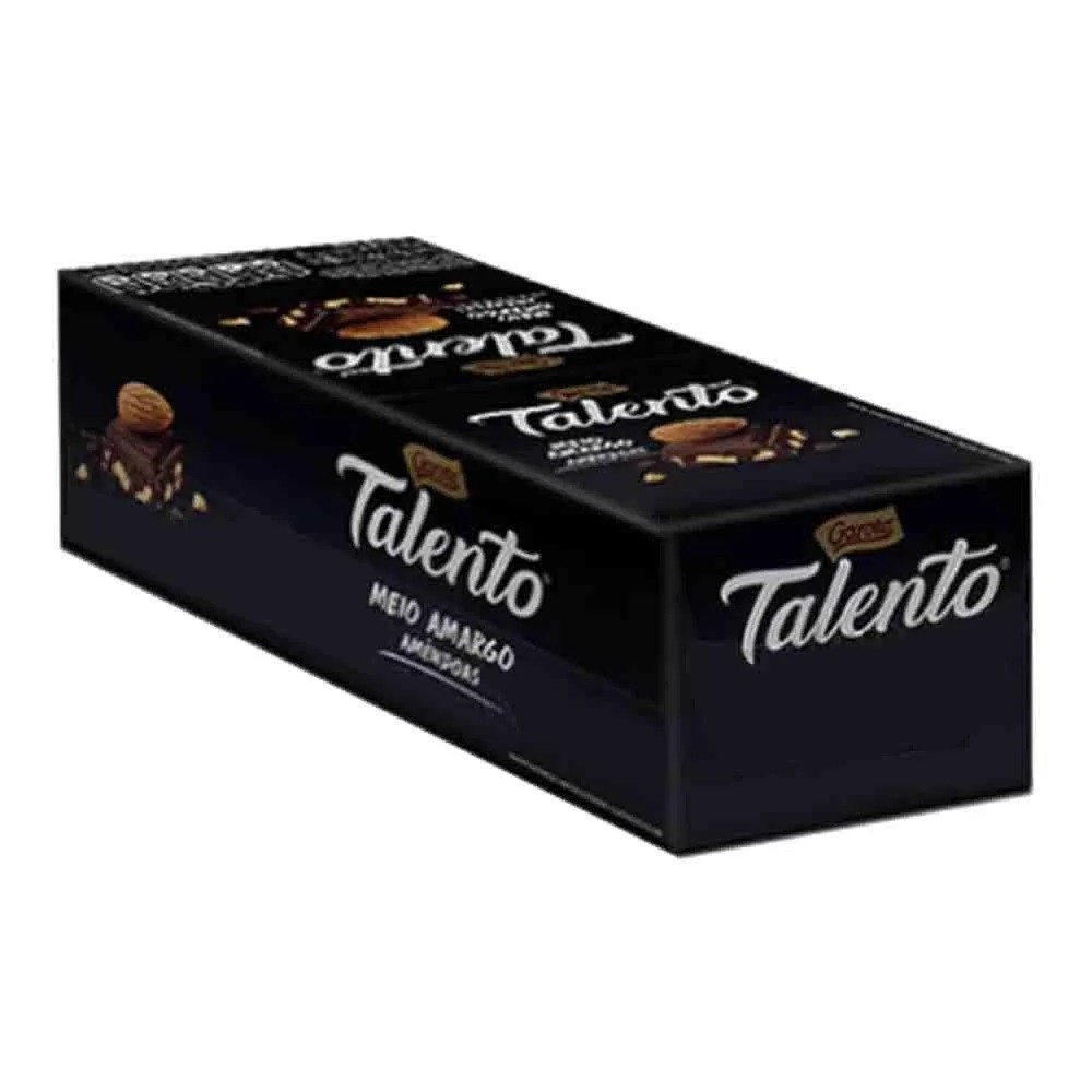 Marinete | Chocolate Talento Meio Amargo Amendoa 15X25gr Un