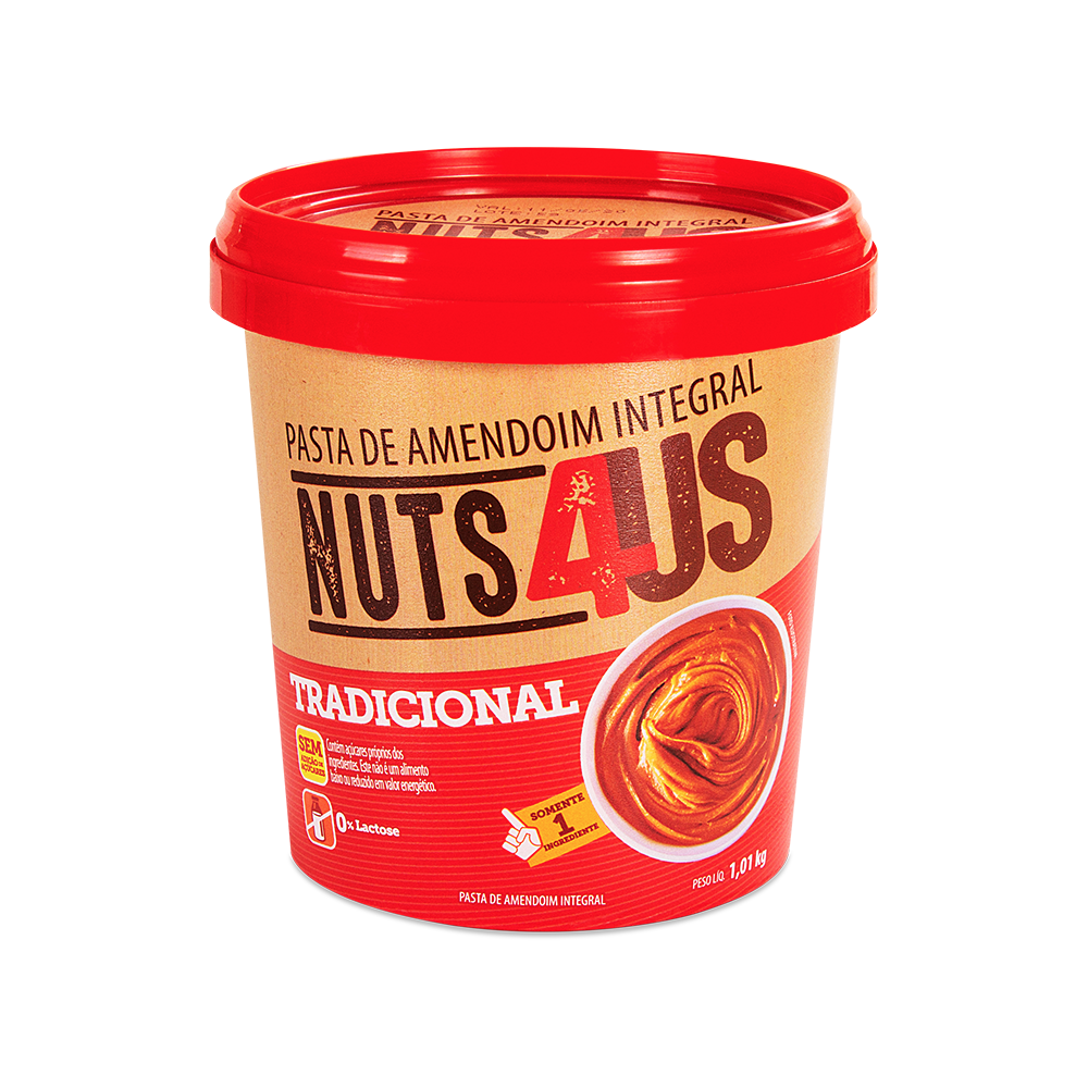 Comercial Marinete | Pasta Amend Nuts 4Us Tradicional 1Kg Daal Unid